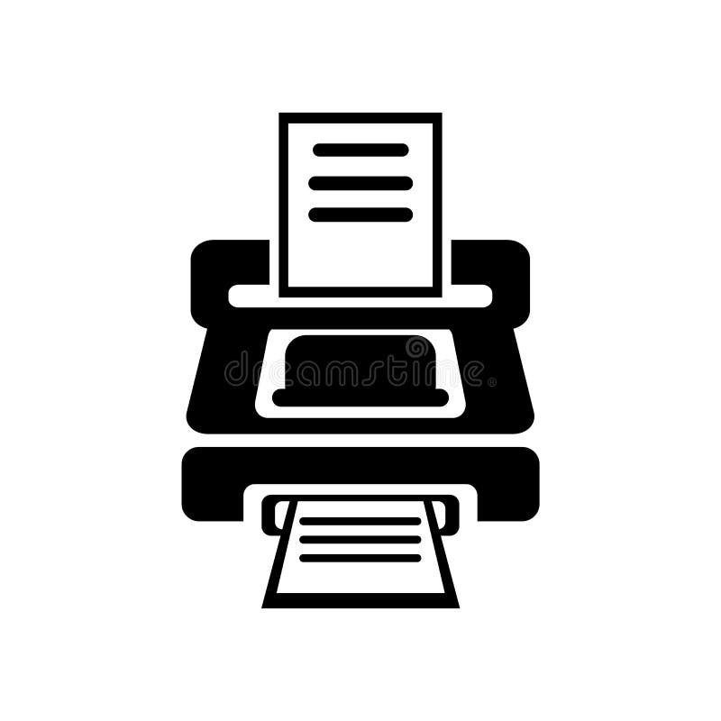 Printer Icon Vector Sign and Symbol Isolated on White Background Stock ...
