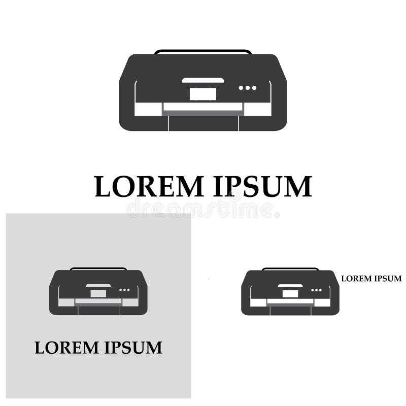 Printer Icon Vector Symbol Illustration Background Stock Vector ...
