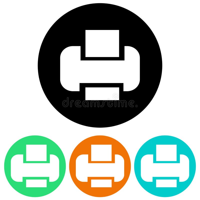 Printer icons stock vector. Illustration of computer - 45310759
