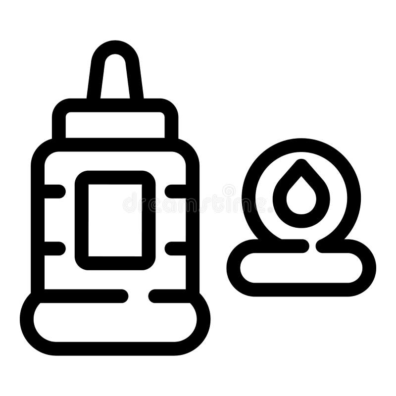 Printer Ink Bottle Icon Outline Vector. Toner Machine Stock Vector ...