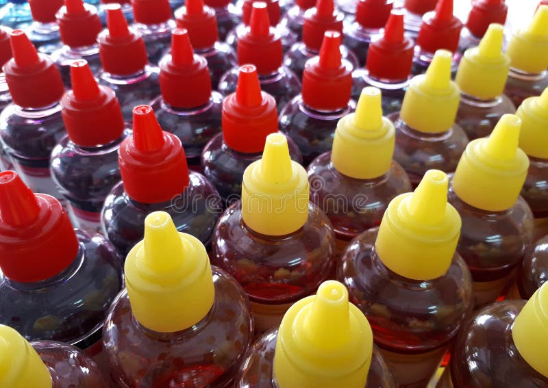 Printer ink bottles stock image. Image of cmyk, container - 94830593