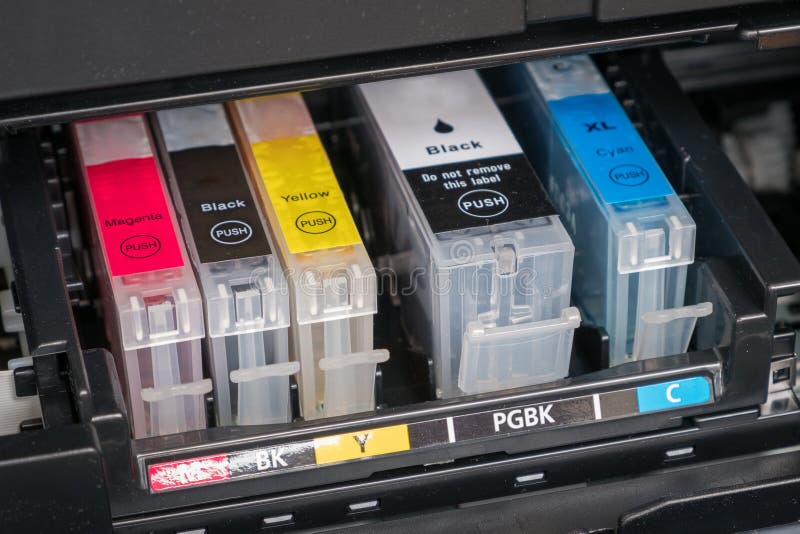 Printer ink cartridges stock photo. Image of change, cartridge - 91025094