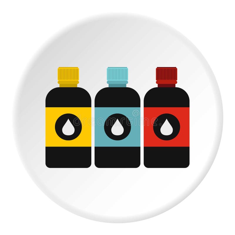 Printer Ink Icon, Flat Style Stock Vector - Illustration of material ...