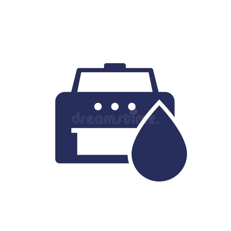 Printer Ink Icon on White, Vector Sign Stock Vector - Illustration of ...
