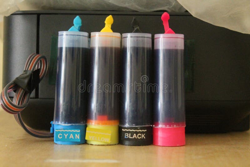 Printer ink, version 2 stock photo. Image of clear, equipment - 111427718