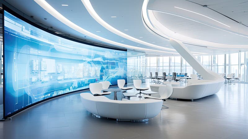 Printer Interior Office Building Stock Illustration - Illustration of ...