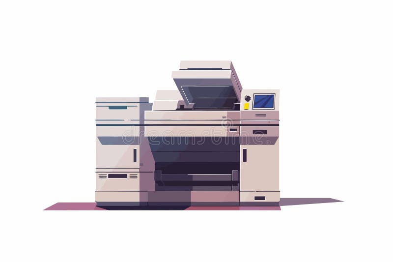 Printer Isolated Vector Style Stock Vector - Illustration of vector ...