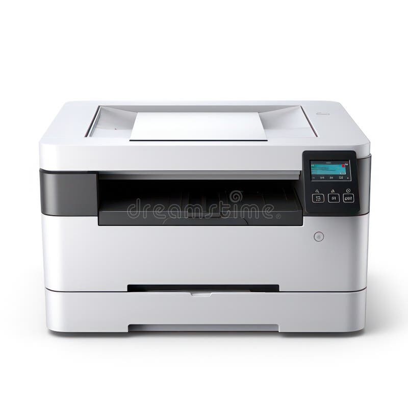 Printer Isolated on White Created with Generative AI. Electronic Device ...