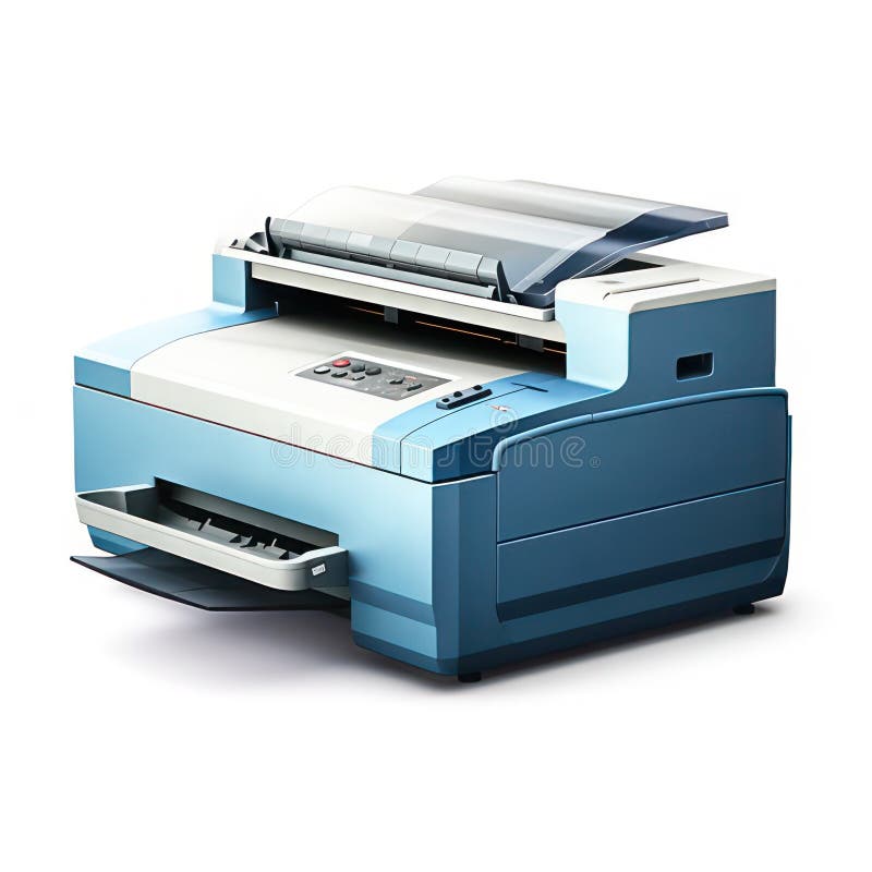 Printer Isolated on White Created with Generative AI. Electronic Device ...