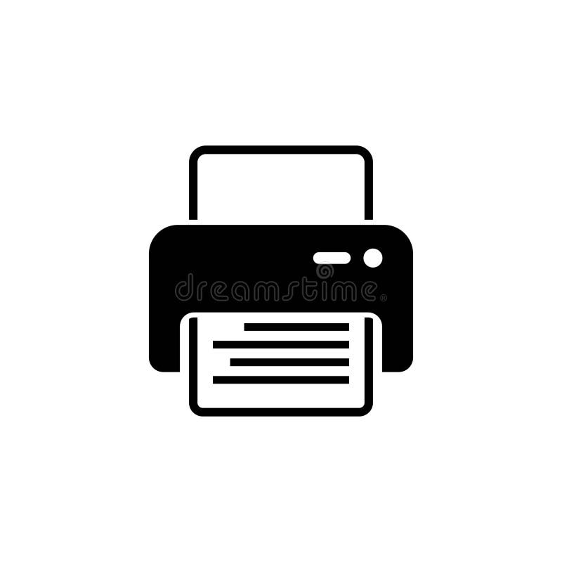 Printer Machine Icon Logo Vector Design Template Stock Illustration ...