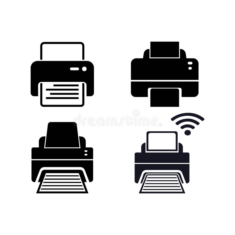 Printer Machine Icon Logo Vector Design Template Stock Vector ...
