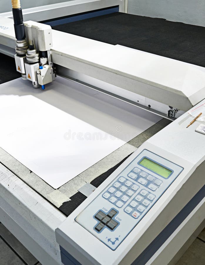 Printer, Machine and Paper Factory at Warehouse with Manufacturing ...