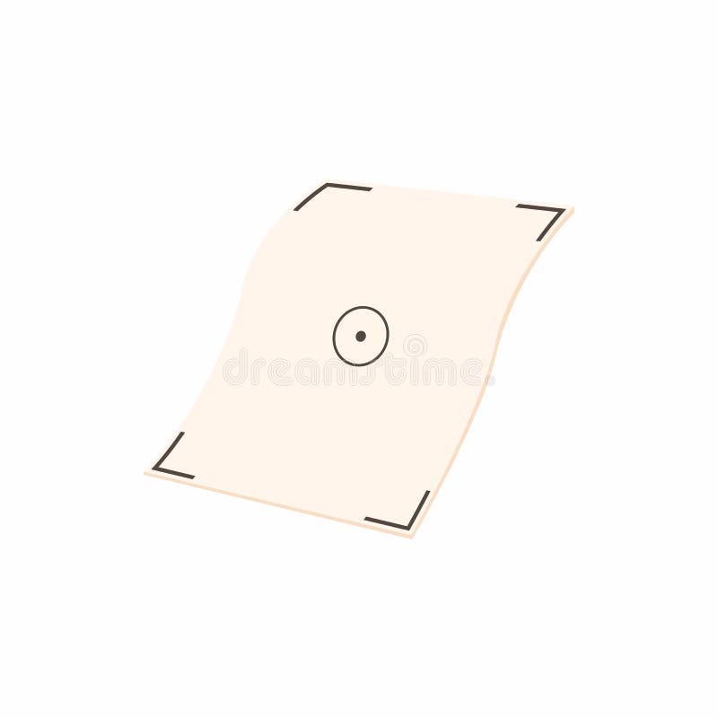 Printer Marks on Paper Icon, Cartoon Style Stock Vector - Illustration ...