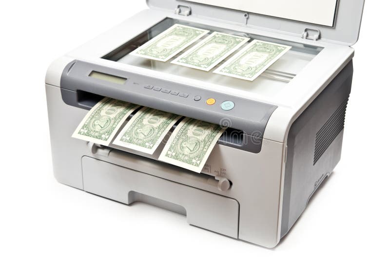 Copying money stock photo. Image of display, equipment - 17234274