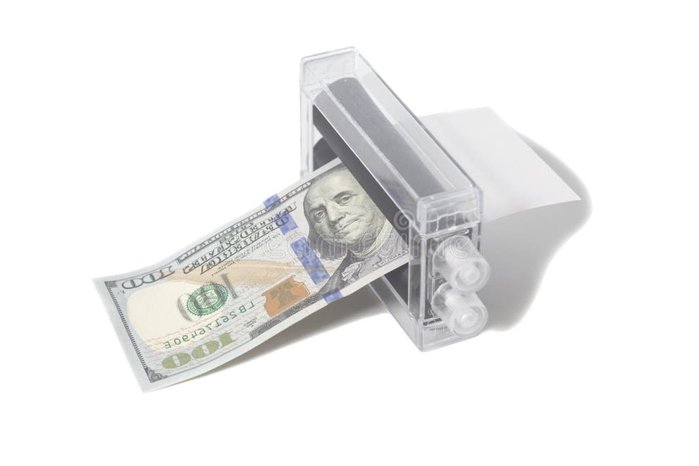 Printer Money Machine Printing Fake Dollar Stock Image - Image of ...