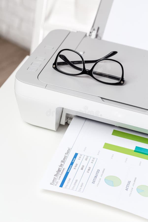 Printer, office interior stock image. Image of laser - 57014057