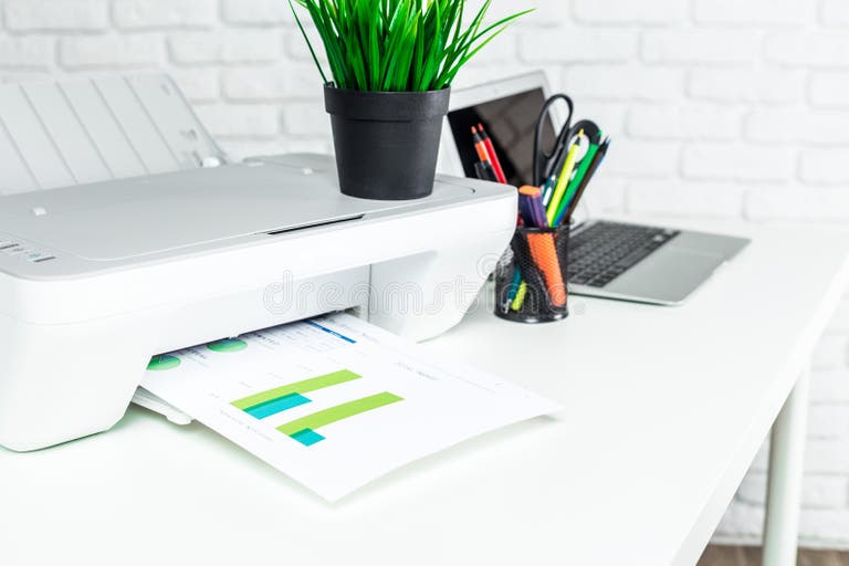 Printer, office interior stock image. Image of laser - 57014057