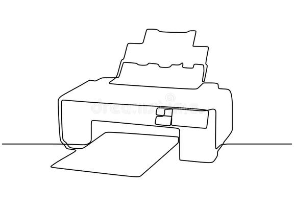 Printer Drawing Stock Illustrations – 7,305 Printer Drawing Stock ...