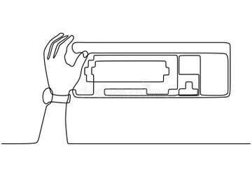 Printer Continuous Line Drawing Stock Illustrations – 28 Printer ...