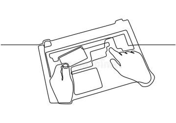 Printer Continuous Line Drawing Stock Illustrations – 28 Printer ...