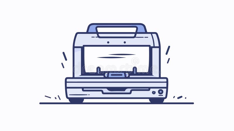 Modern Printer Outline Icon Vector Illustration for Business Documents ...