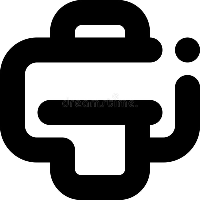 Printer Outline Style Icon Design Symbol and Illustration Vector Stock ...