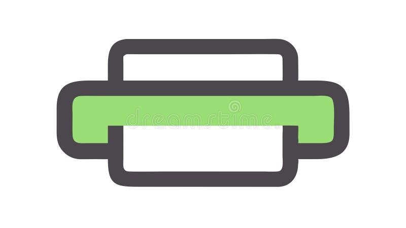 Printer Output Device Document Icon, Vector Design Generative AI Stock ...