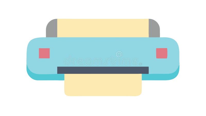 Printer Output Device Flat Design Icon, Vector Design Generative AI ...