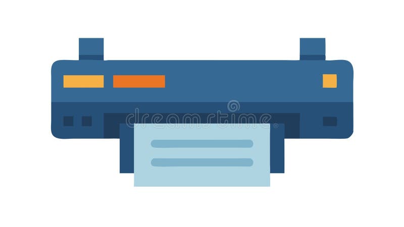 Printer Output Device Flat Design Icon, Vector Design Generative AI ...