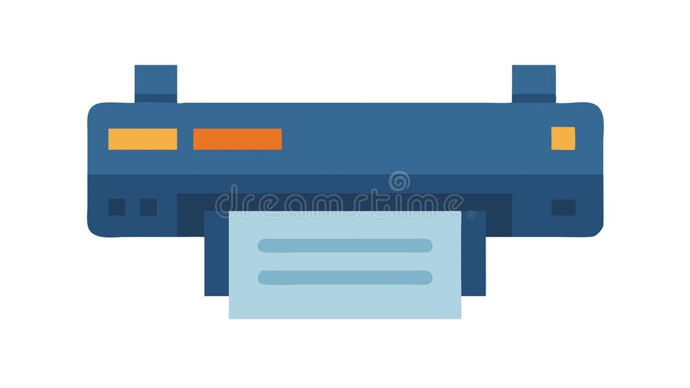 Printer Output Device Flat Design Icon, Vector Design Generative AI ...