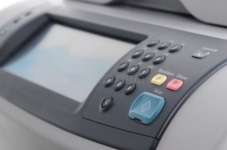 Printer panel stock image. Image of display, computer - 12181735