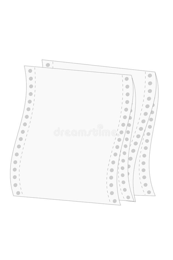 Printer With Paper Vector Illustration Stock Vector - Illustration of ...