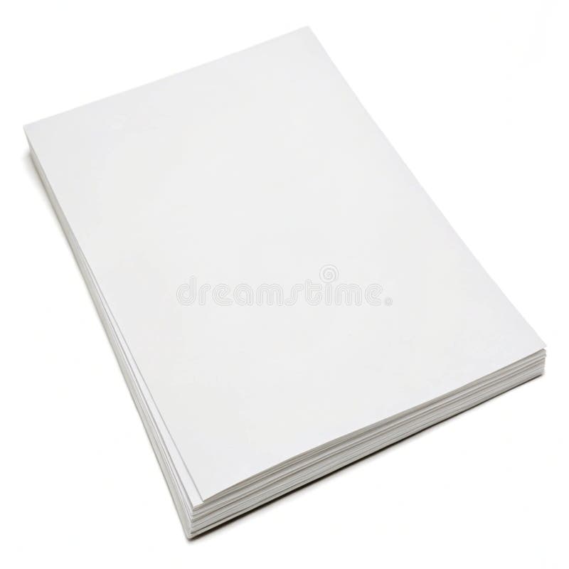 Printer Paper Ream Mockup. Isolated in, 3d Rendering Stock Illustration ...