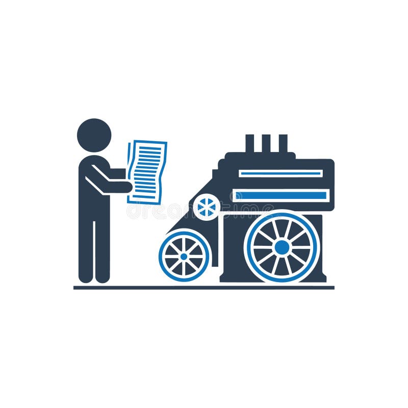 Printer with Paper Icon stock vector. Illustration of office - 373775751