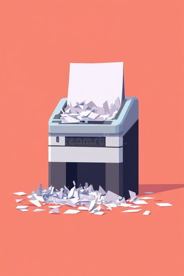 Printer Paper Stack stock photo. Image of generated - 377132982
