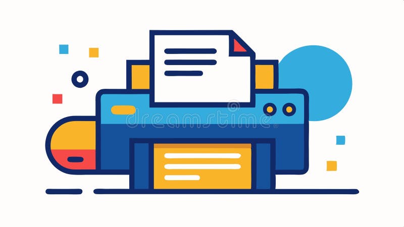 Printer Tutorials Stock Illustrations – 22 Printer Tutorials Stock ...