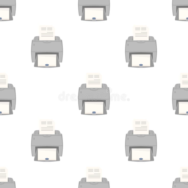 Printer pattern seamless stock vector. Illustration of button - 97642239