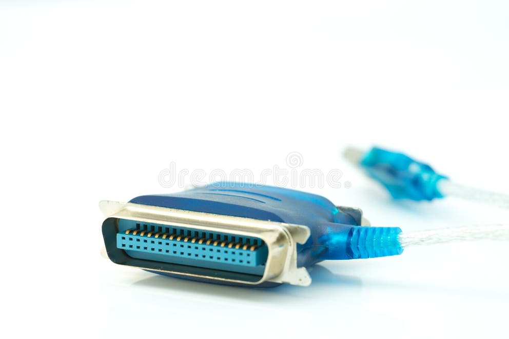 Printer port stock image. Image of blue, parallel, power - 82127323