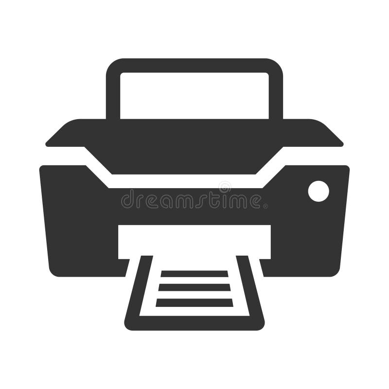 Printer, print icon stock vector. Illustration of printer - 270349334