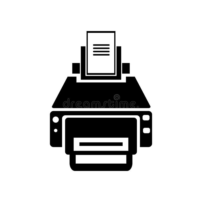 Printer with Print and Paper Sheets Icon Vector Sign and Symbol Stock ...