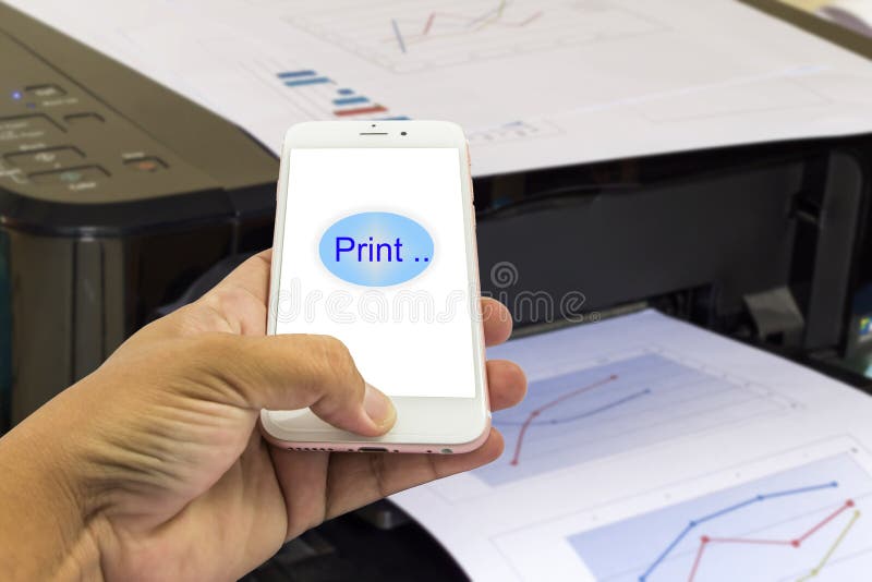 Printer Printing Business Report Stock Photo - Image of single ...
