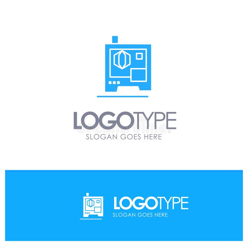 Printer, Printing, 3d, Scanner Blue Logo Vector Stock Vector ...