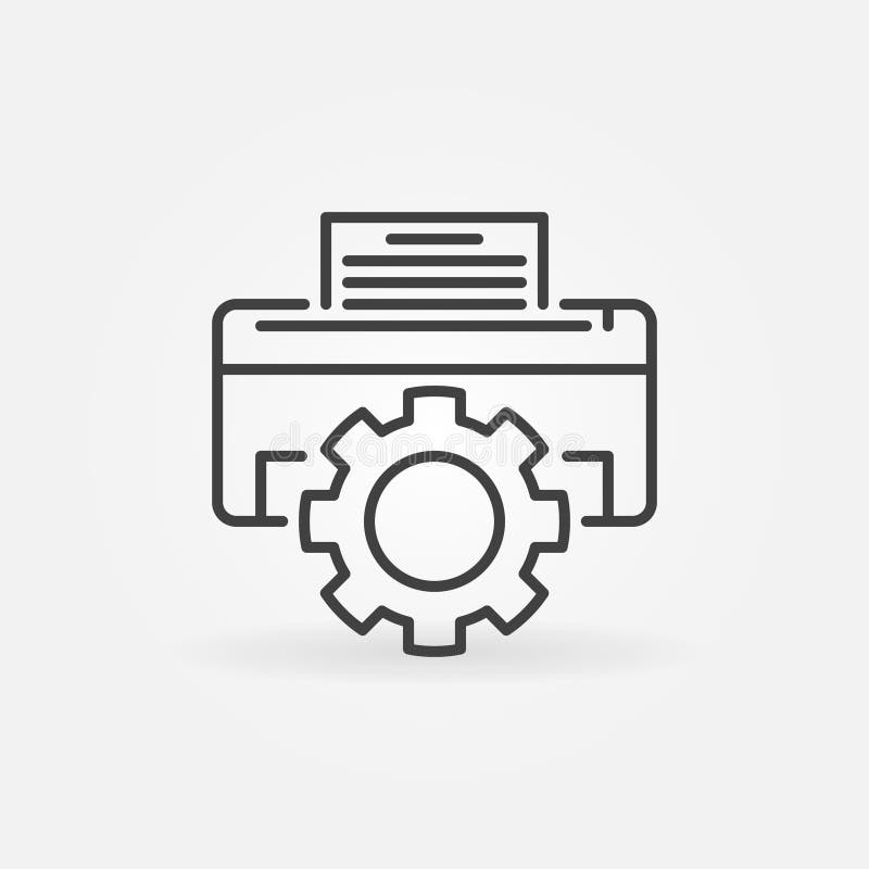 Vector Set of 3D Printer Logos or Icons Stock Illustration ...