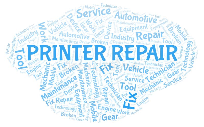 Printer Repair Vector Concept Icon in Outline Style Stock Vector ...