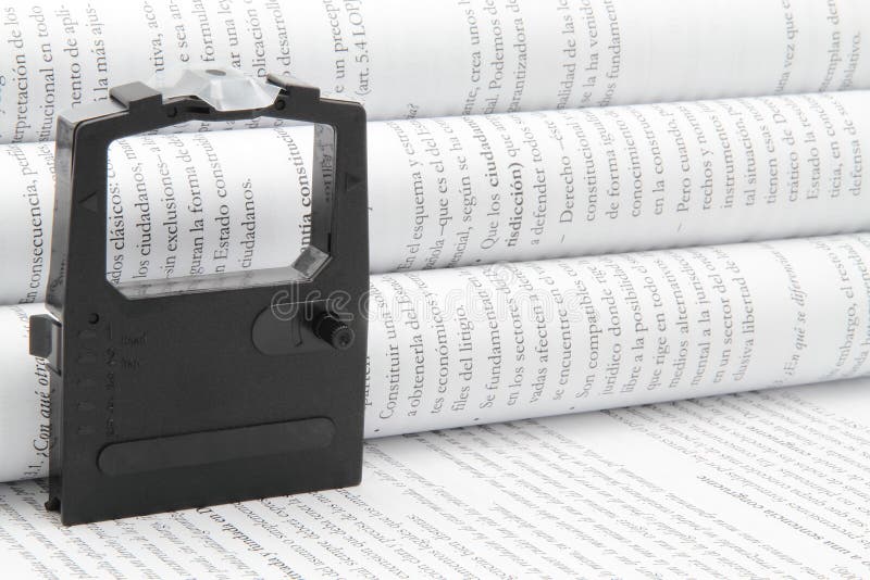 Printer ribbon stock image. Image of office, material - 35827335