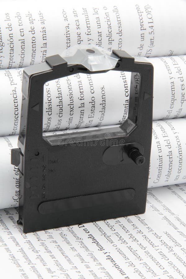 Printer ribbon stock photo. Image of business, work, black - 35827458