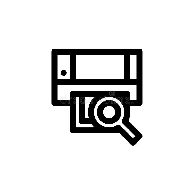 Printer Scan Icon stock vector. Illustration of device - 181806557