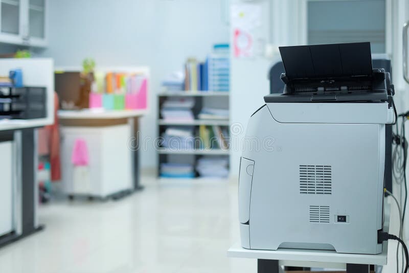 Printer Scanner or Laser Copy Machine Stock Image - Image of people ...