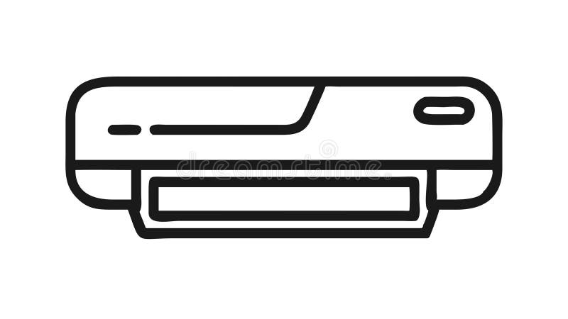 Printer Scanner Office Icon, Document Processing and Office Equipment ...