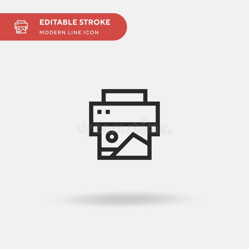 Printer Simple Vector Icon. Illustration Symbol Design Template for Web ...